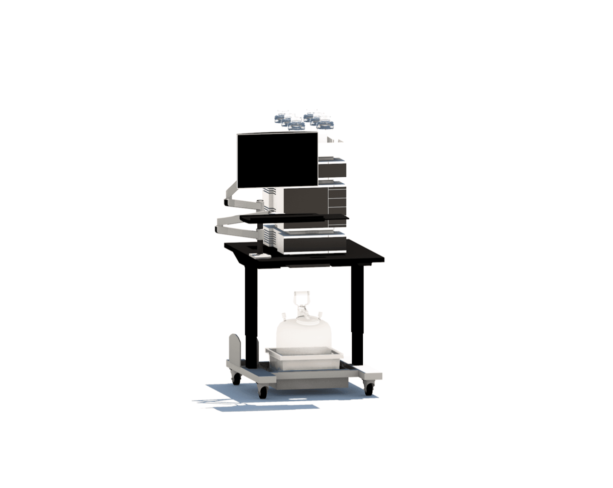 Essential HPLC Cart - Height Adjustable – OMNI Lab Solutions